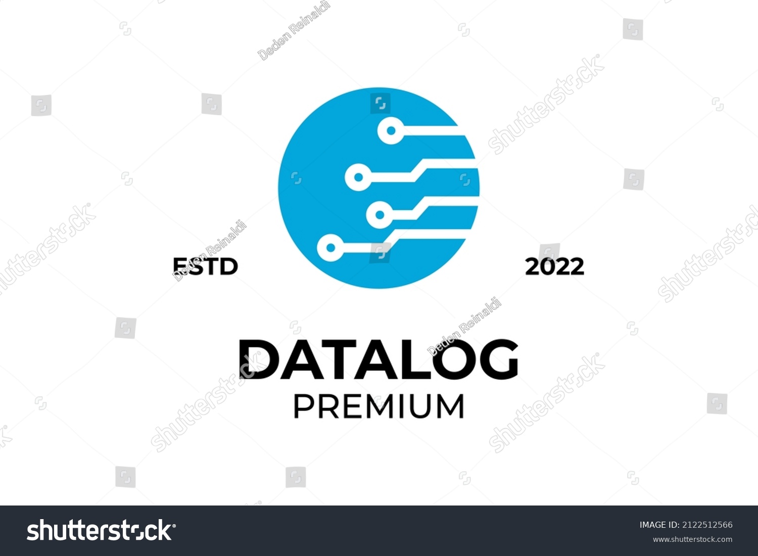Digital Data Logo Brain Logo Technology Stock Vector (Royalty Free ...