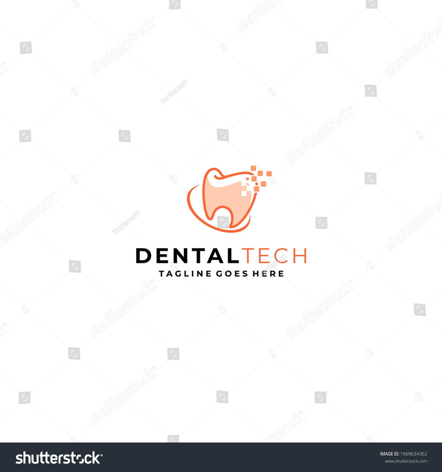Digital Dental Logo Design Vector Stock Vector (Royalty Free ...