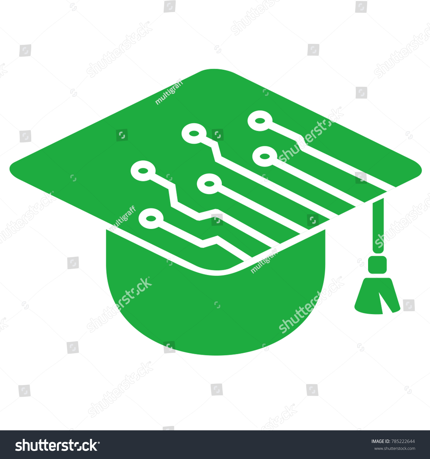 Digital Educational Logo Stock Vector (Royalty Free) 785222644
