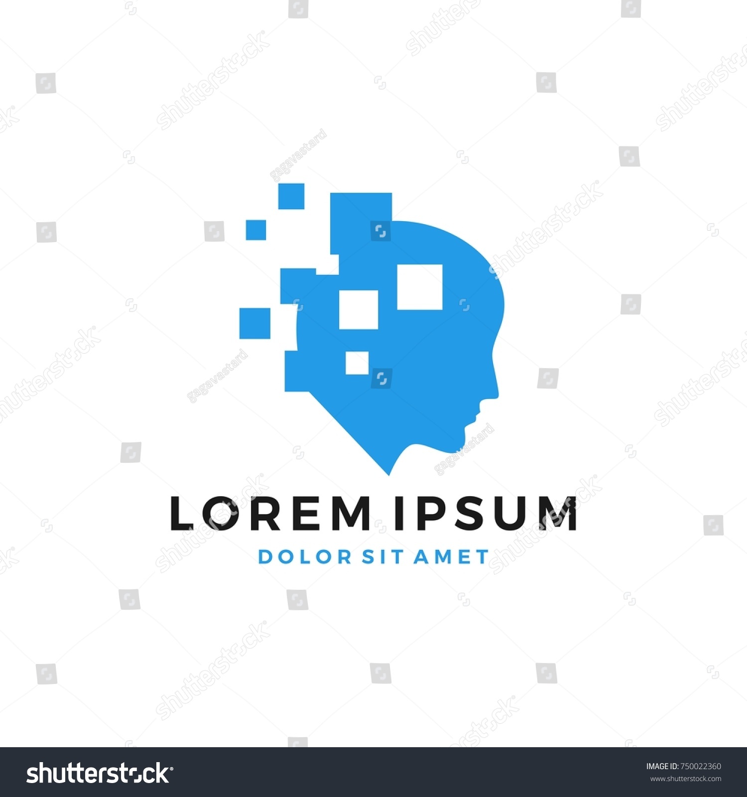 Digital Human Logo Vector Icon Download Stock Vector (Royalty Free ...