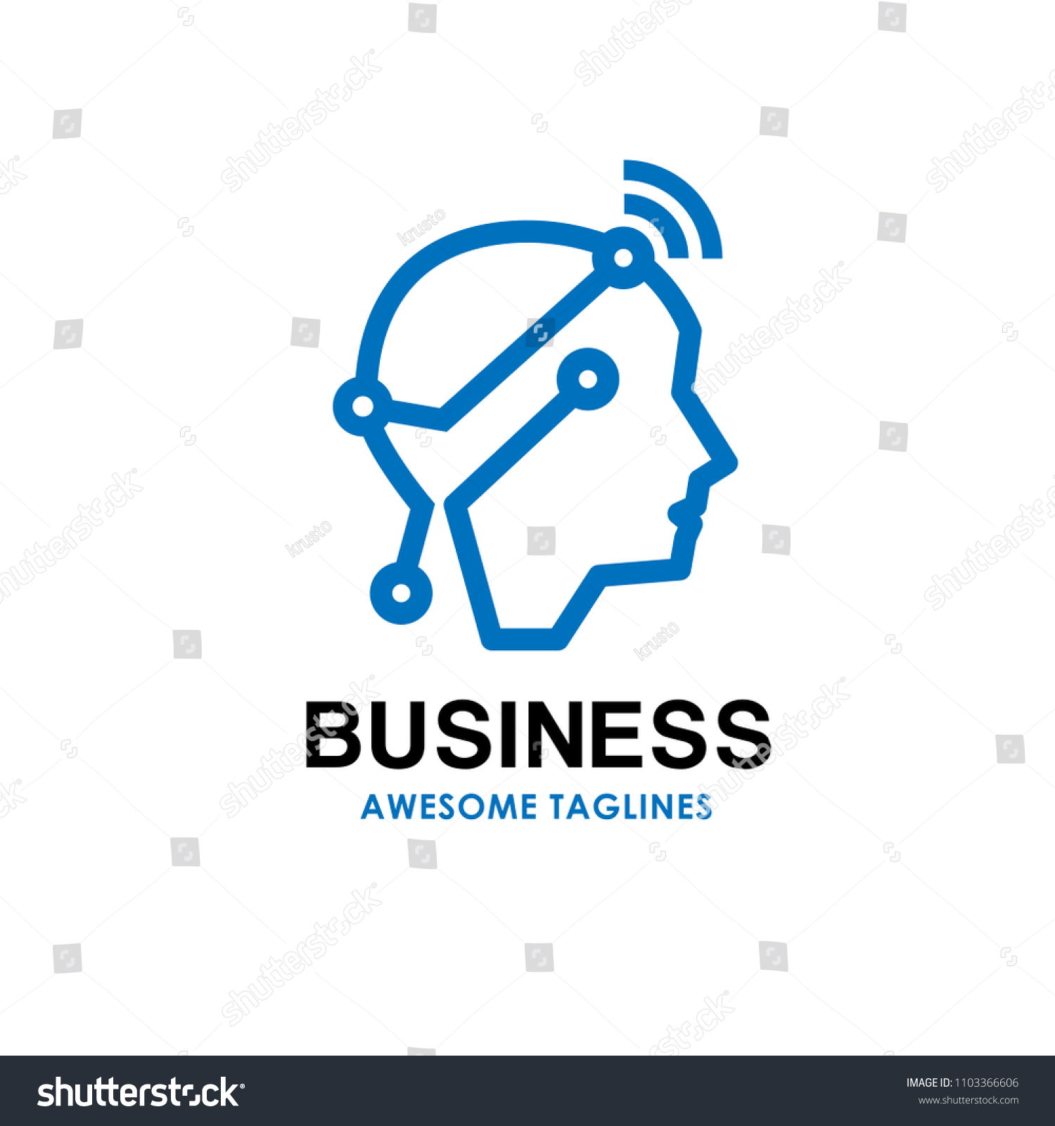 Digital Human Vector Logo Concept Human Stock Vector (Royalty Free ...