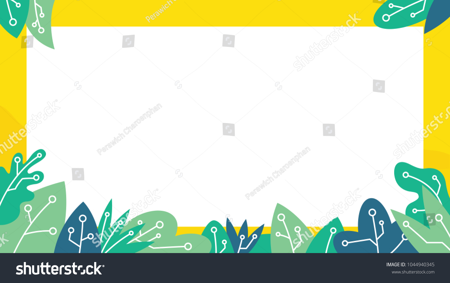 Digital Jungle Presentation Template Design Stock Vector (Royalty Free ...