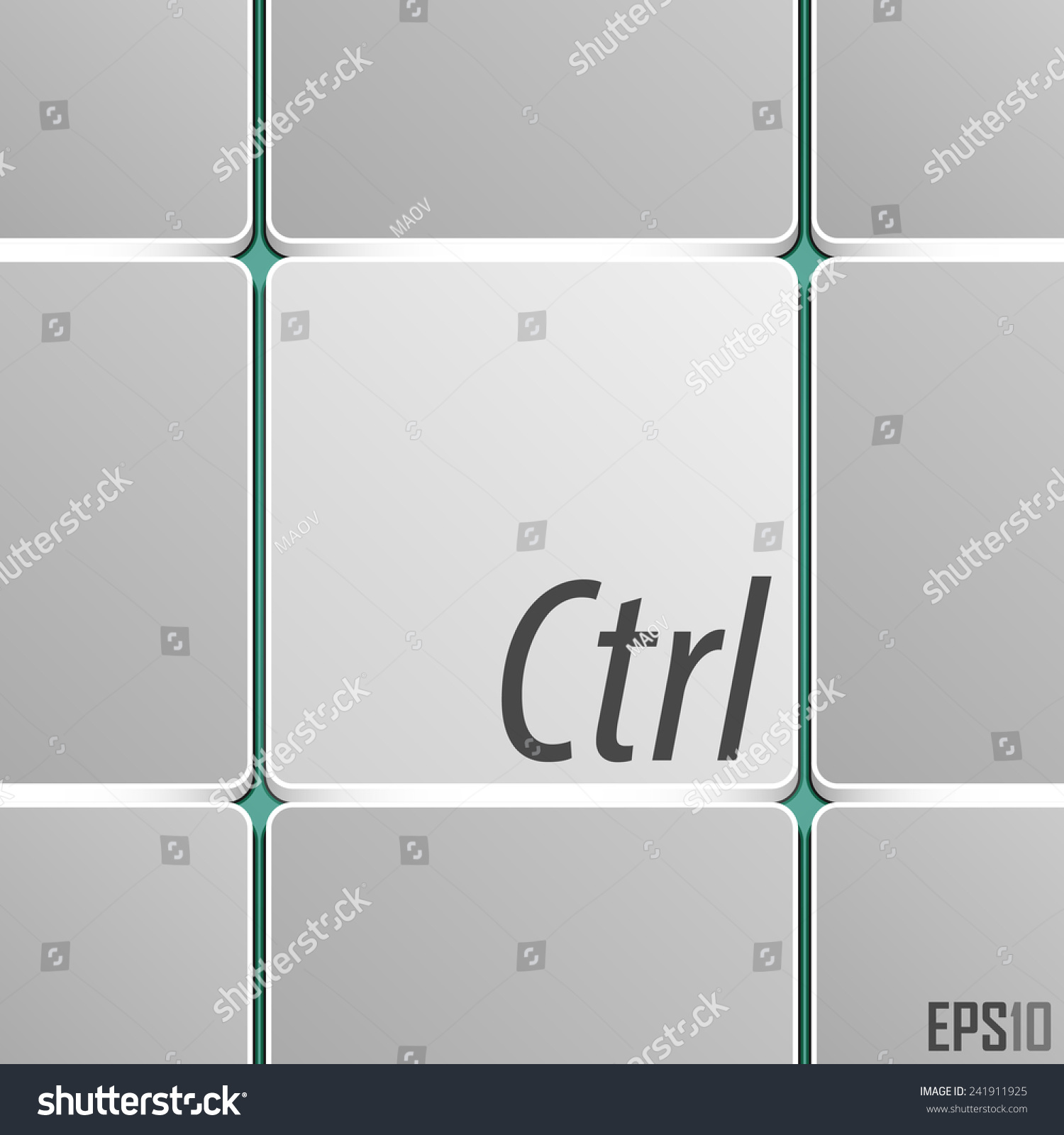 Digital Keyboard Design Template Vector Elements Stock Vector (Royalty ...
