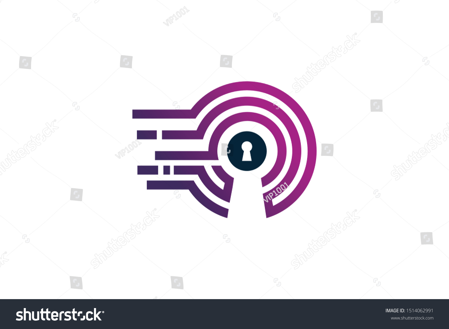 Digital Lock Logo Icon Vector Isolated Stock Vector (Royalty Free ...