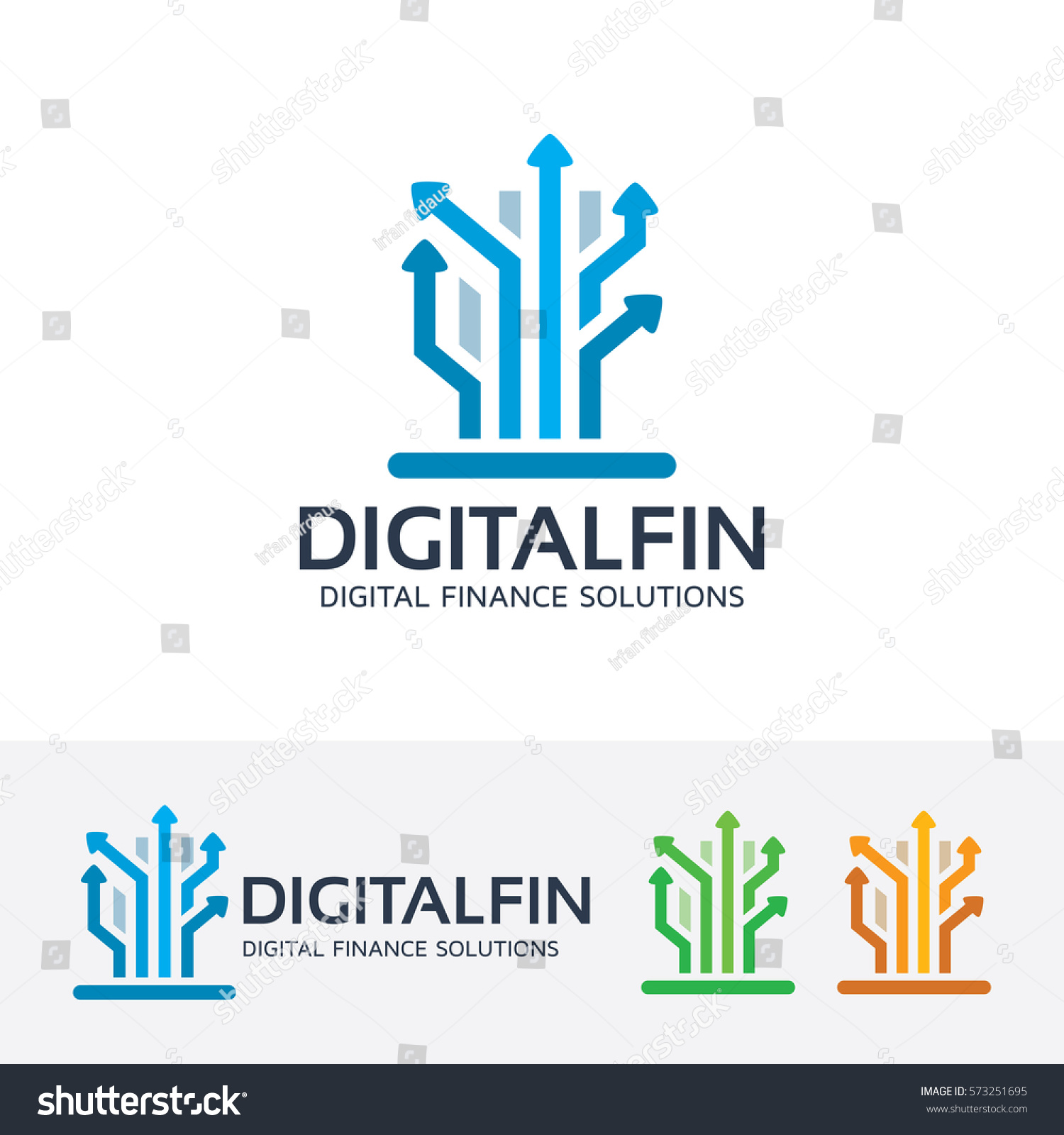 Digital Logo Design Arrow Technology Logo Stock Vector (Royalty Free ...
