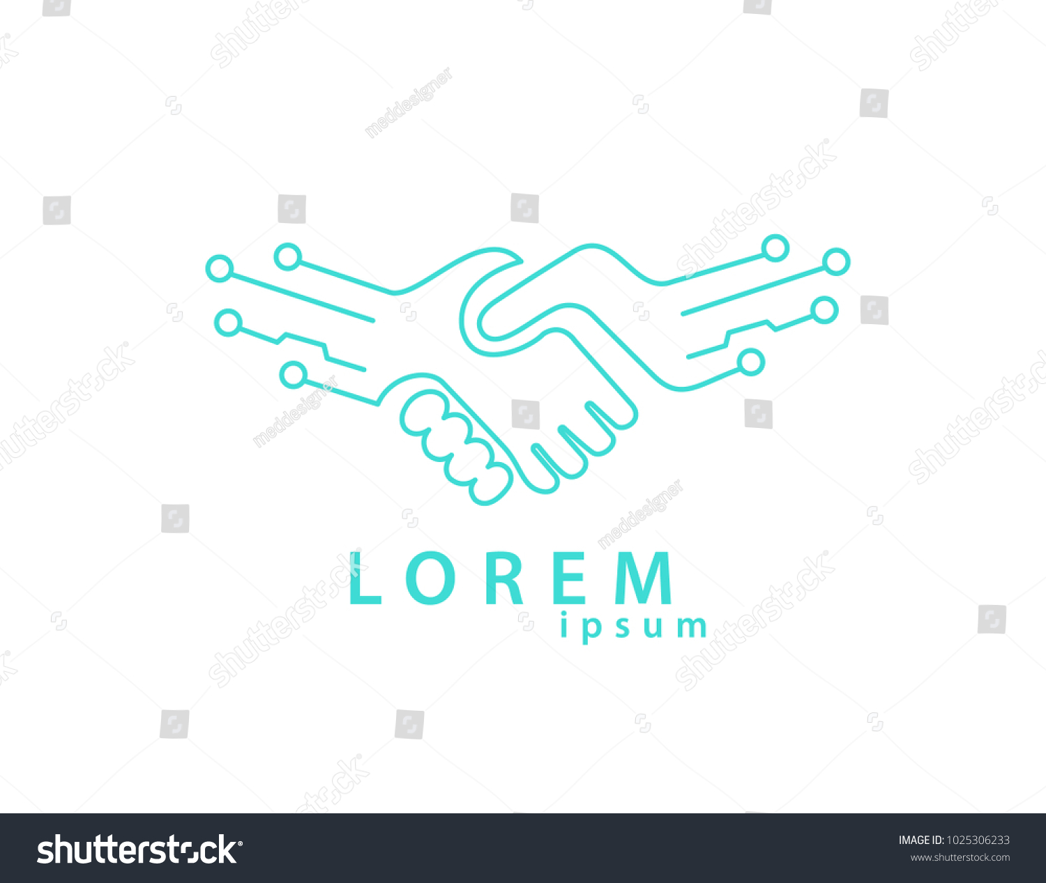 Digital Logo Icon Stock Vector (Royalty Free) 1025306233