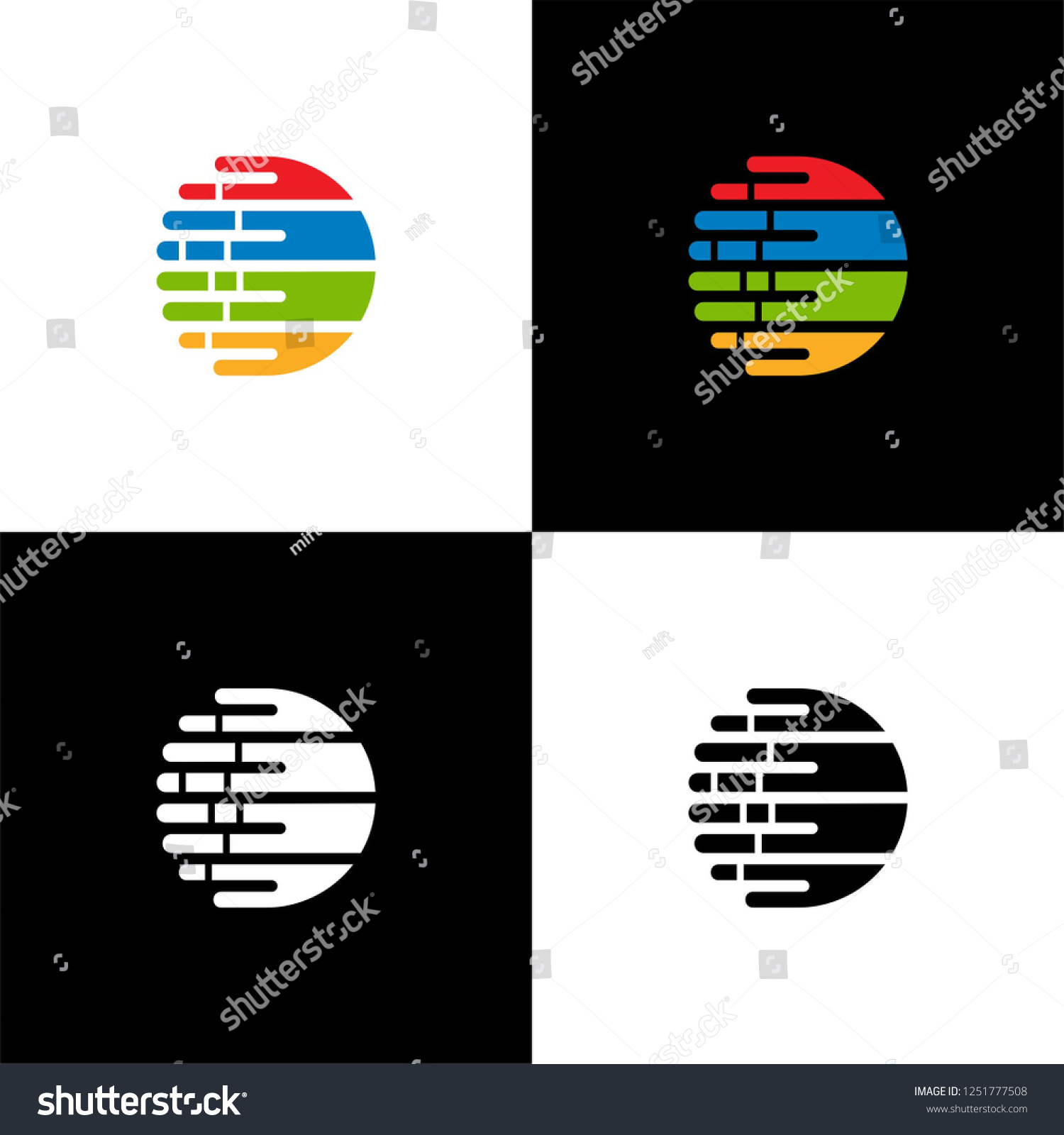 Digital Logo Icon Stock Vector (Royalty Free) 1251777508