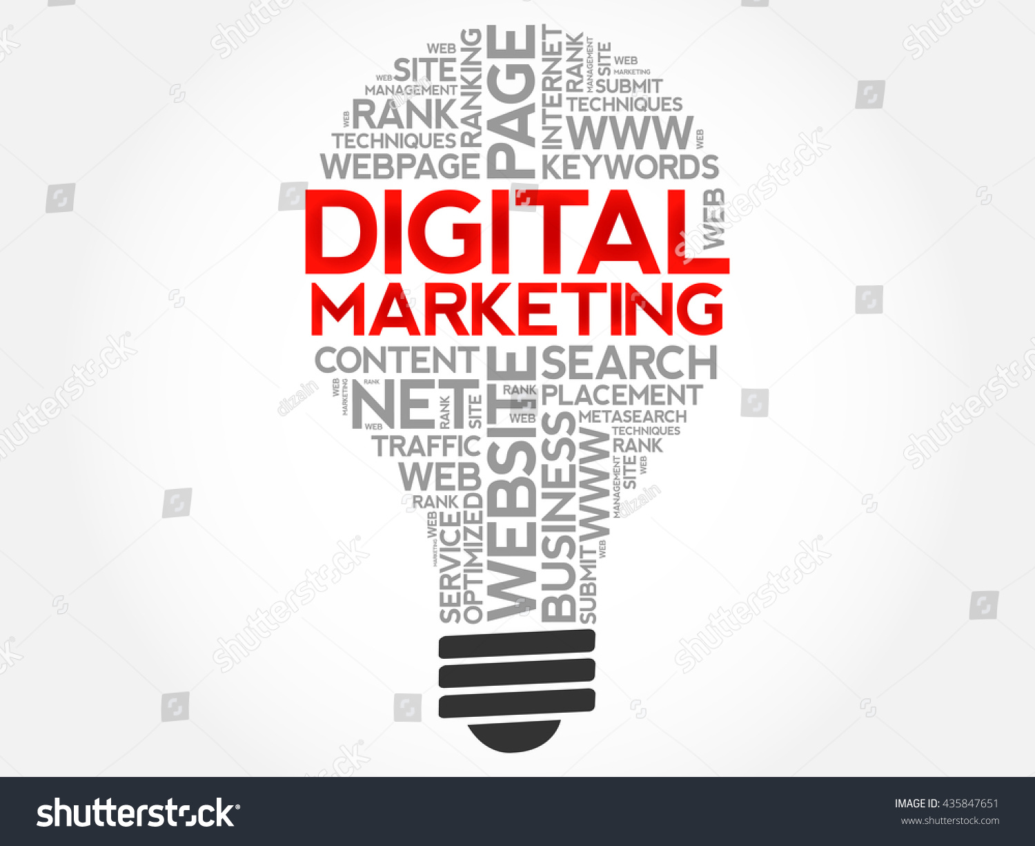 Digital Marketing Bulb Word Cloud Business Stock Vector (Royalty Free ... Digital Marketing Bulb Word Cloud Business Stock Vector (Royalty Free ...