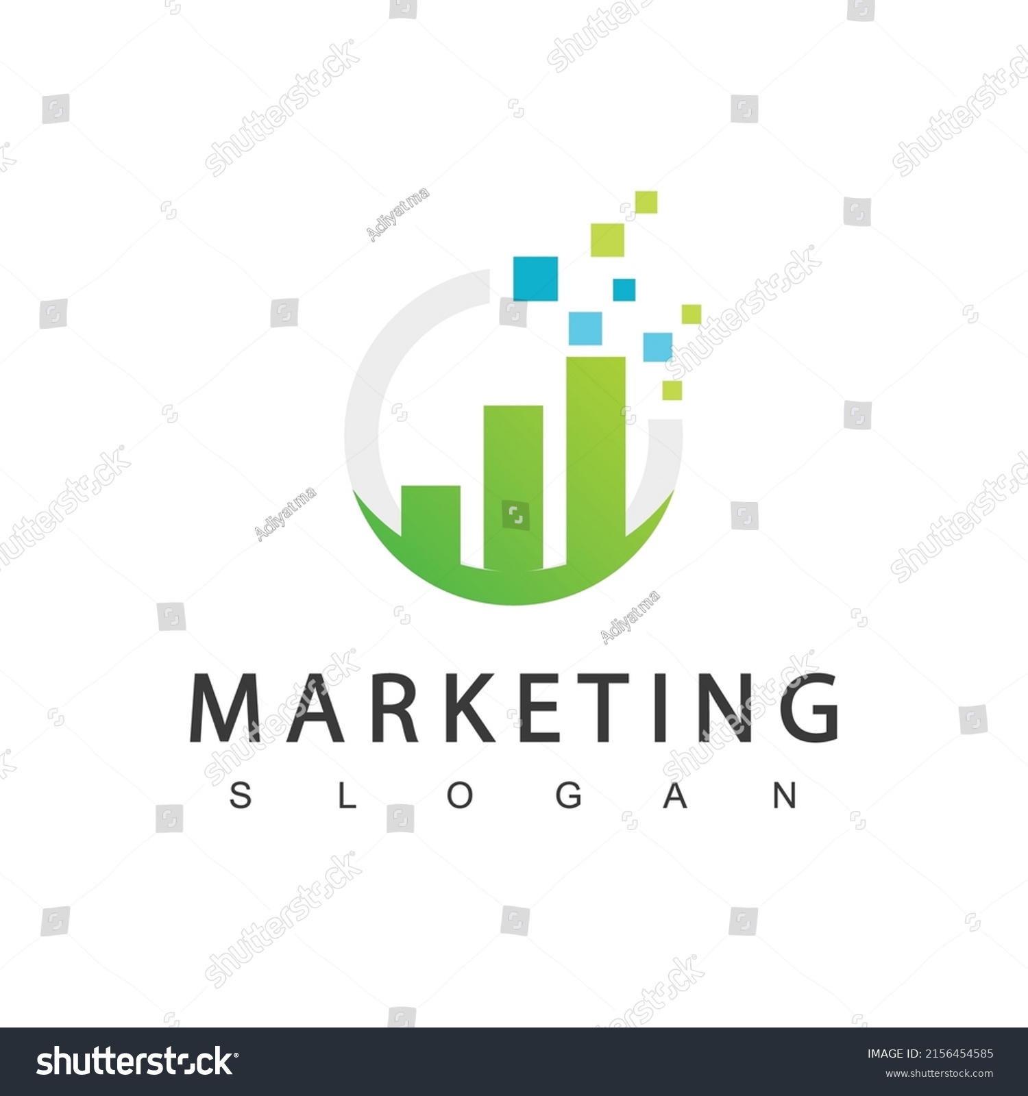 Digital Marketing Logo Design Template Stock Vector (Royalty Free ...