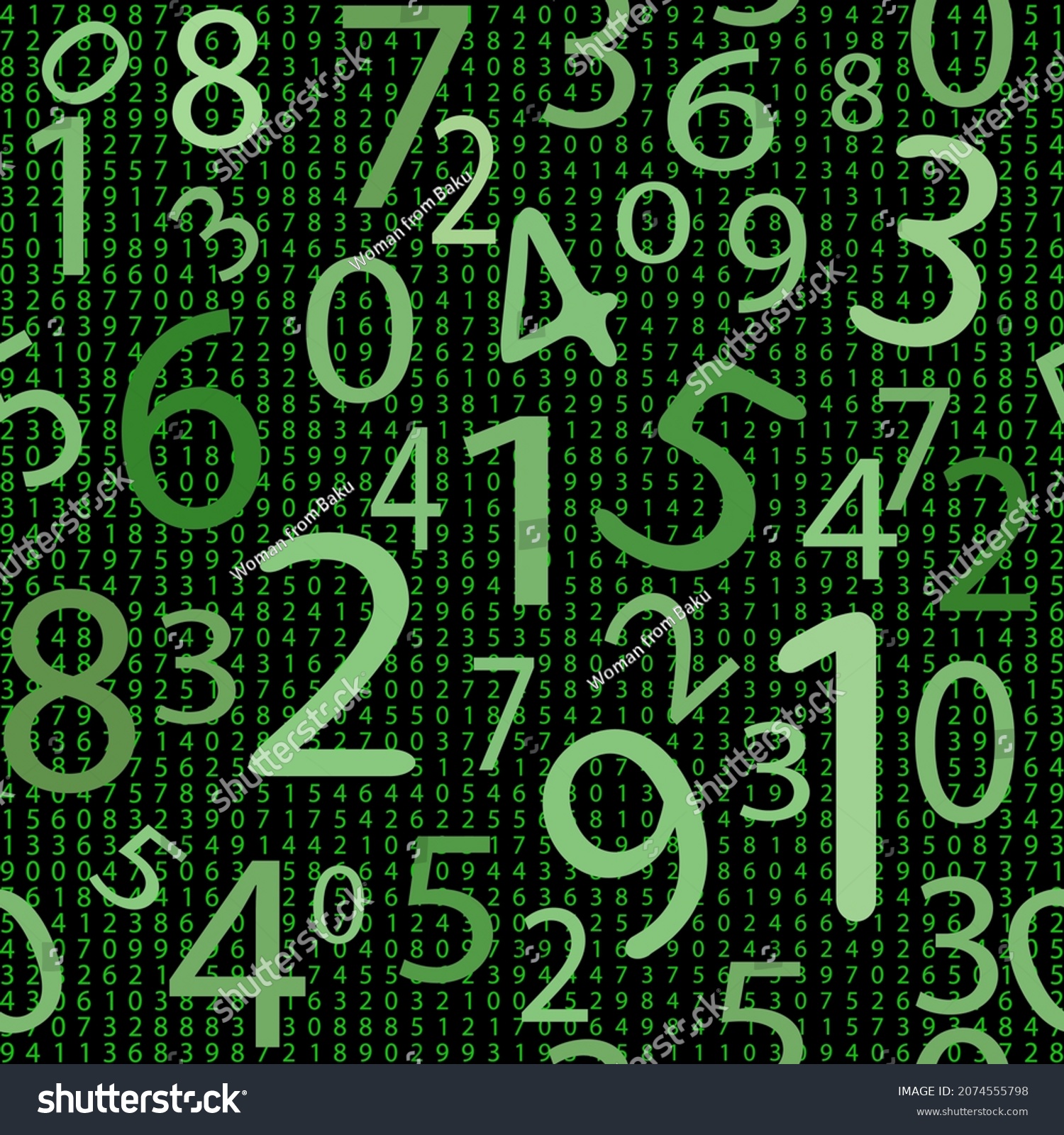 Digital Matrix Style Seamless Pattern Vector Stock Vector (Royalty Free ...