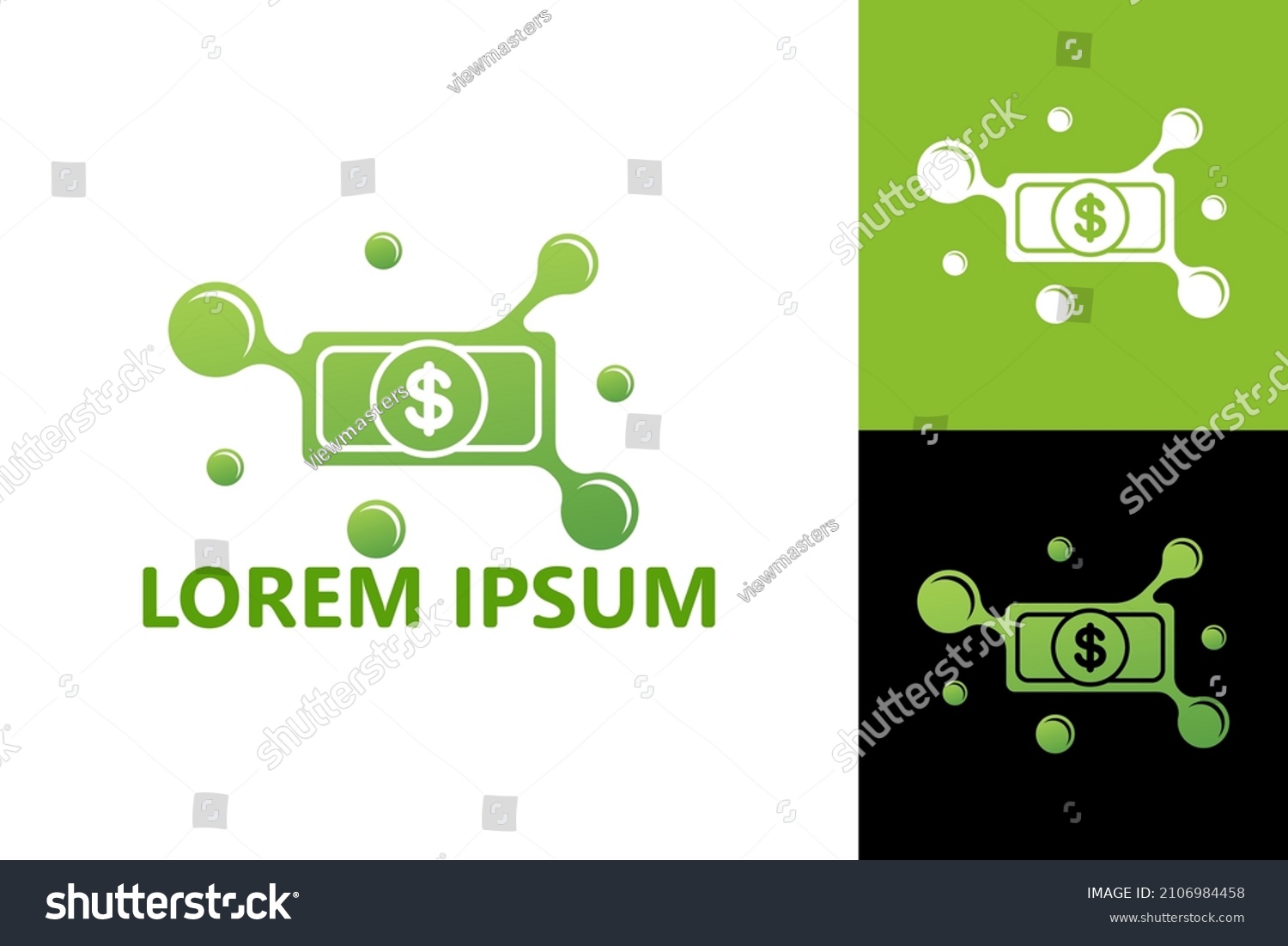 Digital Money Logo Template Design Vector Stock Vector (Royalty Free ...