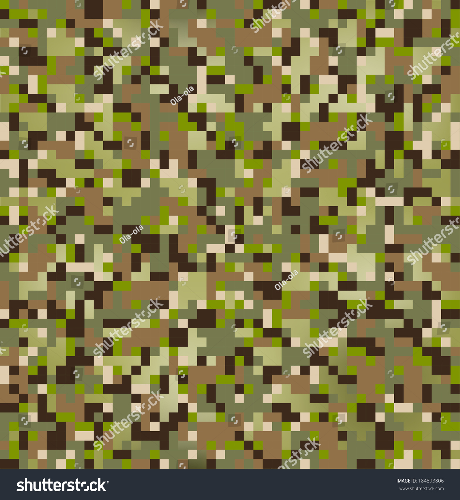 Digital Multi Terrain Camouflage Pattern Seamless Stock Vector (Royalty ...