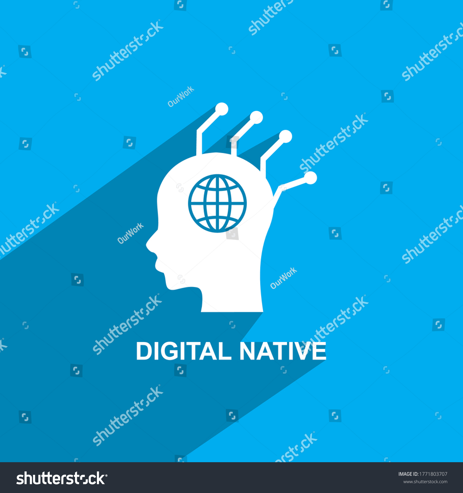 Digital Native Icon Business Icon Vector Stock Vector (Royalty Free ...