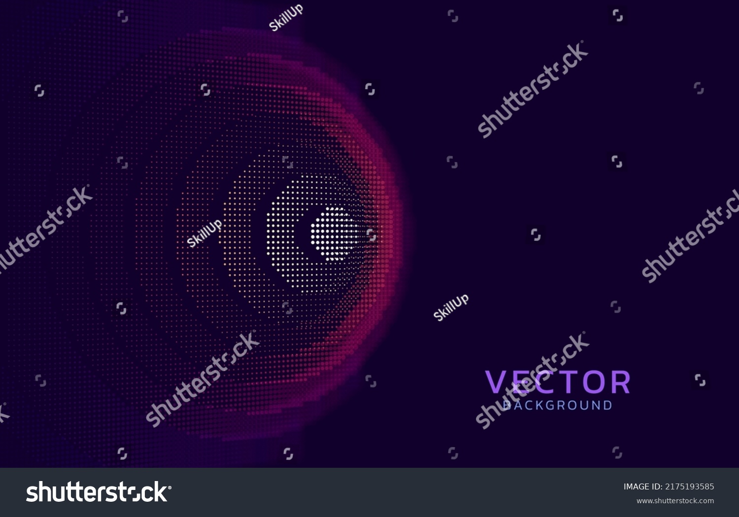 Digital Particles Target Goal Concept Technology Stock Vector (Royalty ...