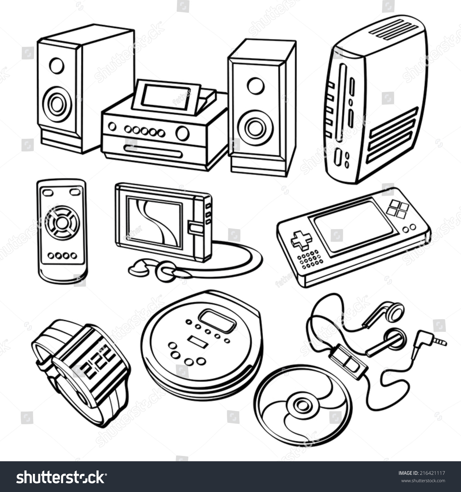 312 Cd player sketch Stock Illustrations, Images & Vectors | Shutterstock