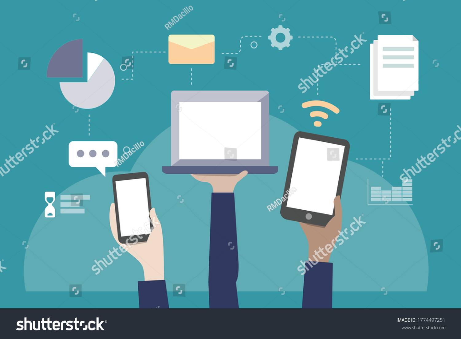 Digital Revolution Vector Illustration Concept Stock Vector (Royalty ...