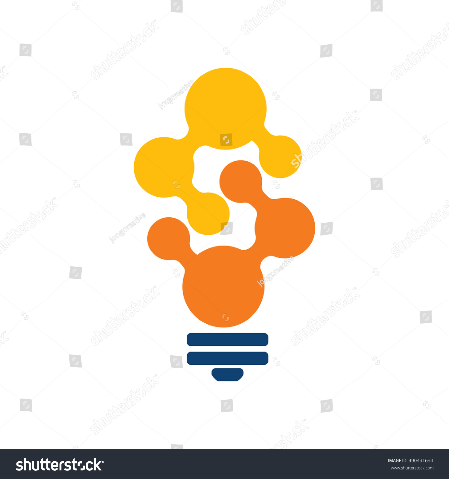 Digital Science Light Energy Logo Stock Vector (Royalty Free) 490491694