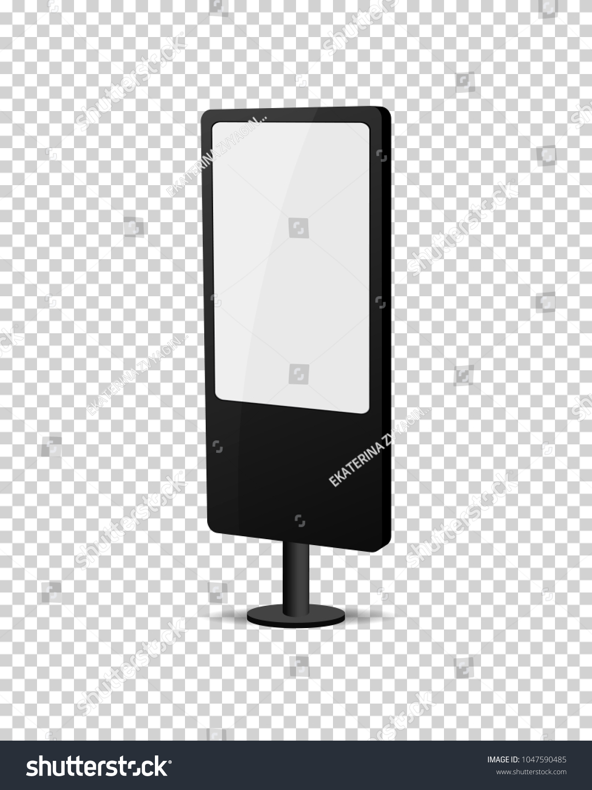 Digital Signage Mockup Stock Vector (Royalty Free) 1047590485 ...