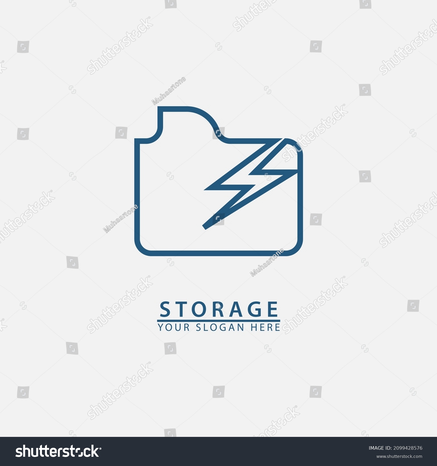 Digital Storage Hazard Warning Computer Logo Stock Vector (Royalty Free ...