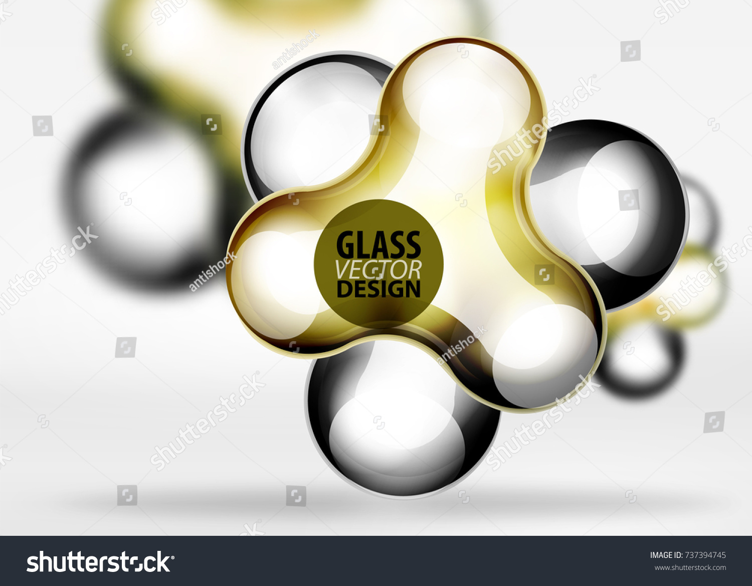 Digital Techno Bubble Background Template Vector Stock Vector (Royalty ...