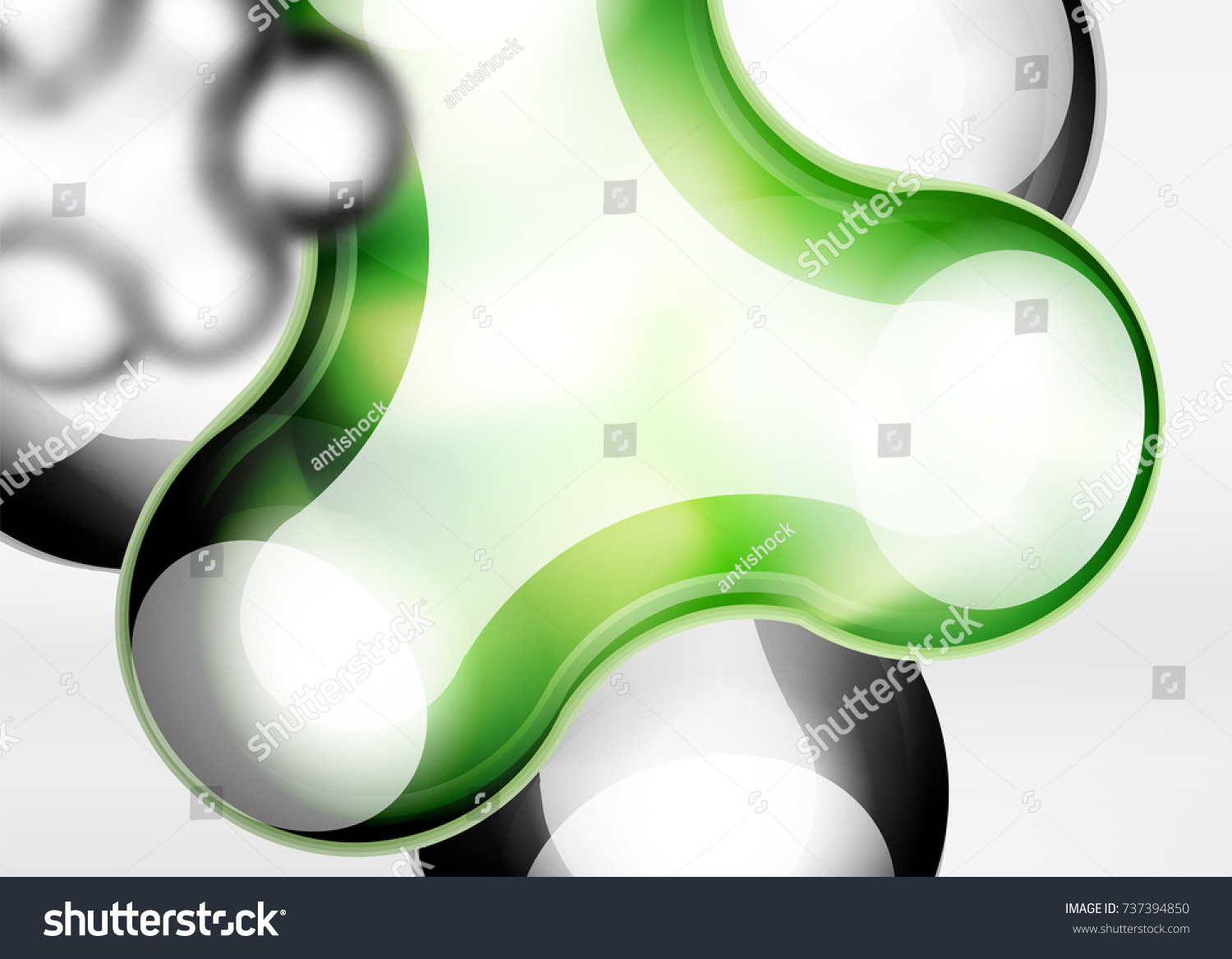 Digital Techno Bubble Background Template Vector Stock Vector (Royalty Free) 737394850