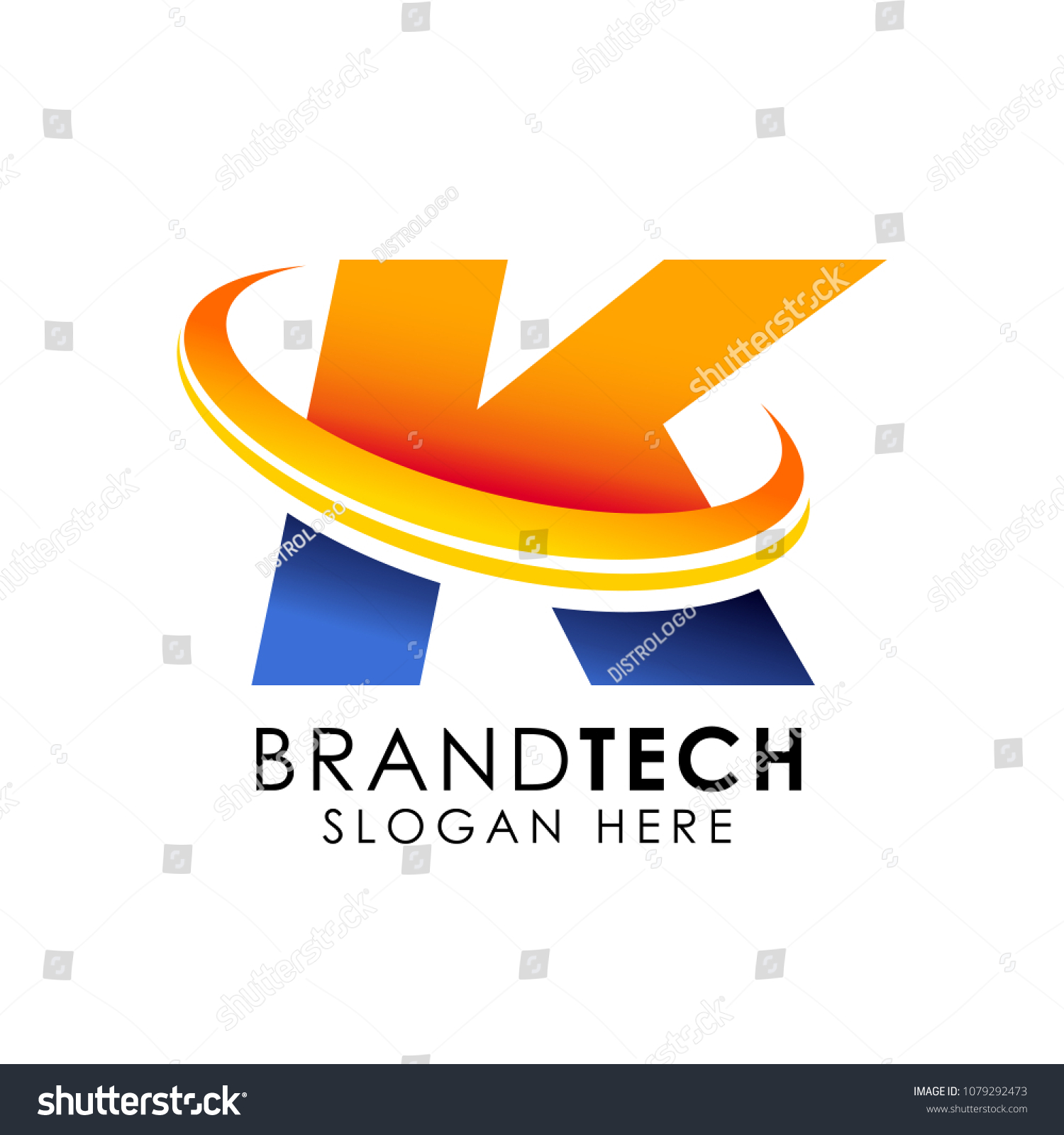 Digital Technology Letter K Logo Web Stock Vector (Royalty Free ...