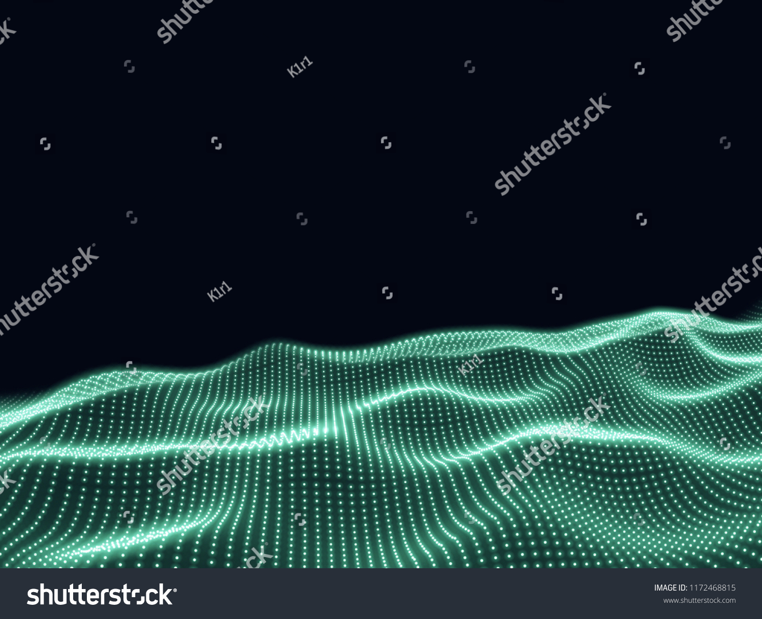 Digital Terrain Vector Illustration Stock Vector (Royalty Free ...