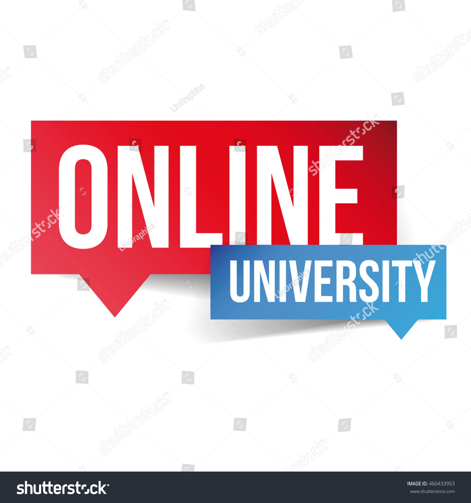 Digital University Label Vector Stock Vector (Royalty Free) 460433953