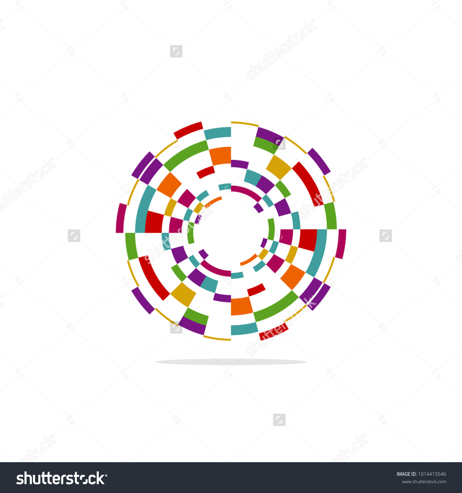 Digital Vector High Tech Logo Design 스톡 벡터(로열티 프리) 1014415546 ...