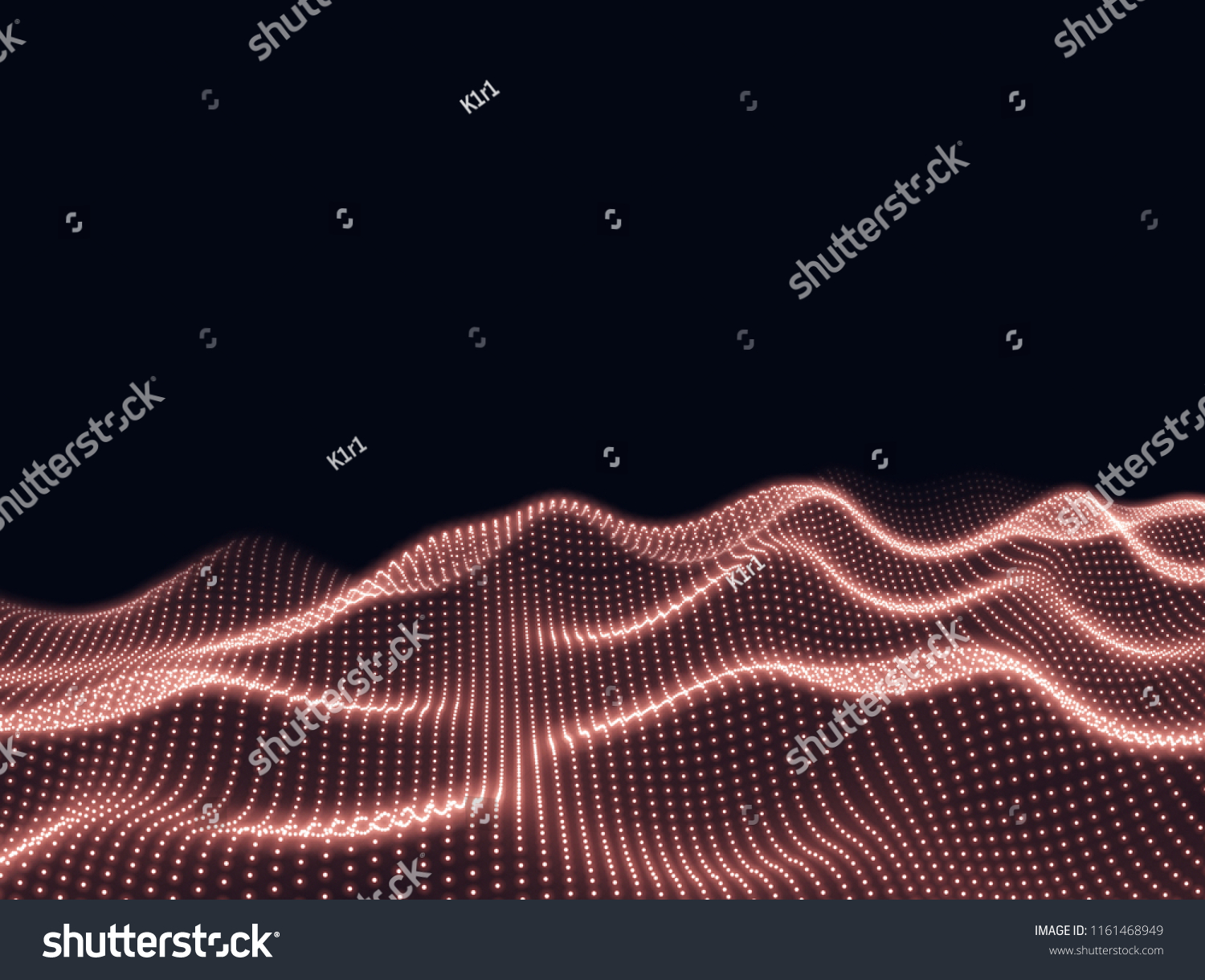 Digital Wave Vector Illustration: vector de stock (libre de regalías ...