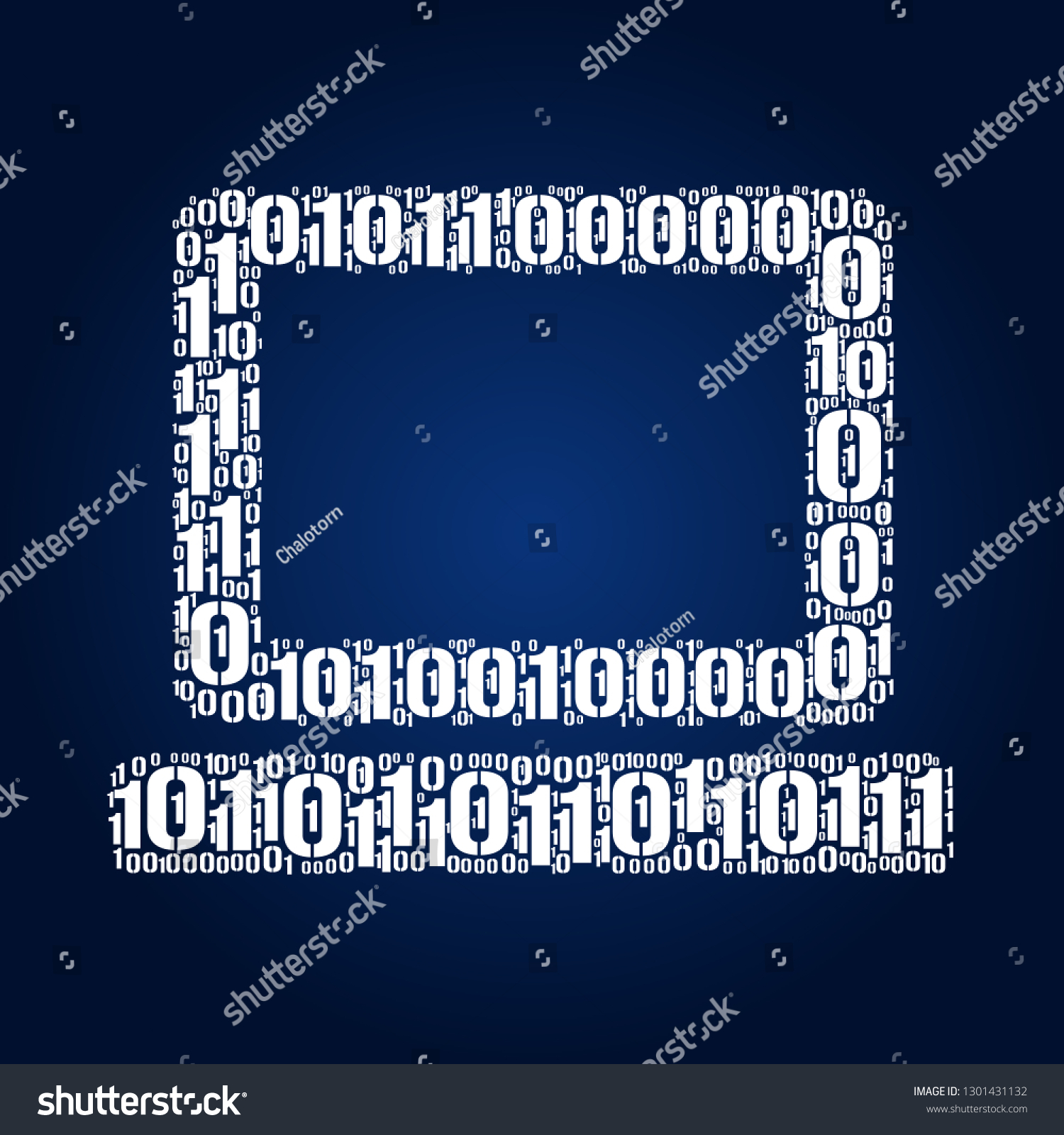 Digital Zero One Number Word Cloud: เวกเตอร์สต็อก (ปลอดค่าลิขสิทธิ์ ...