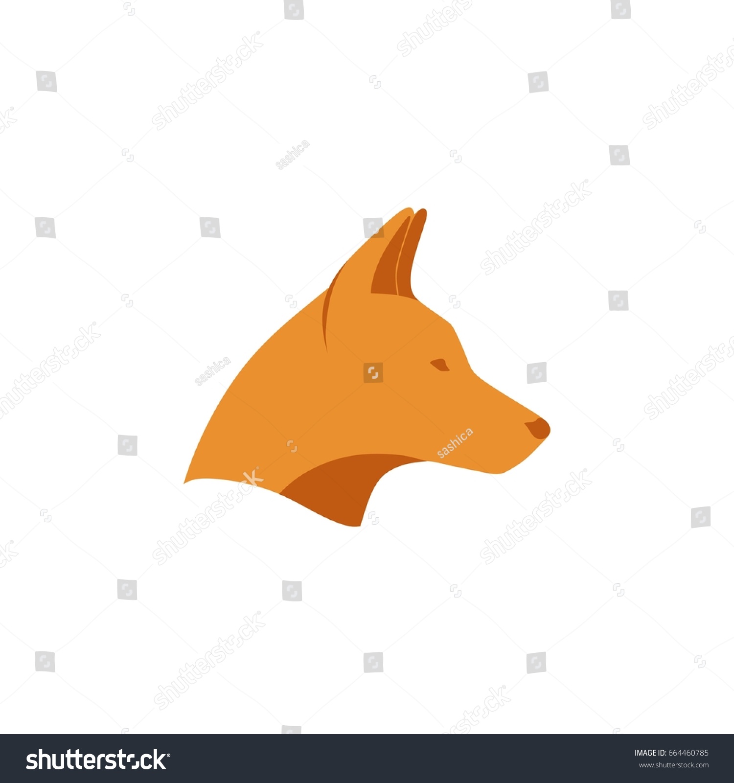 Dingo Vector Illustration: vector de stock (libre de regalías ...