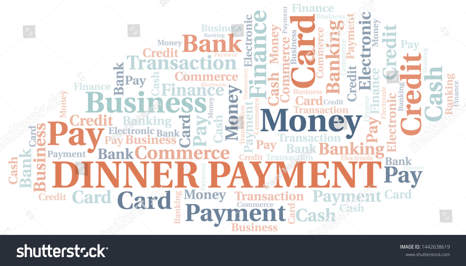 Dinner Payment Word Cloud Vector Made: เวกเตอร์สต็อก (ปลอดค่าลิขสิทธิ์ ...