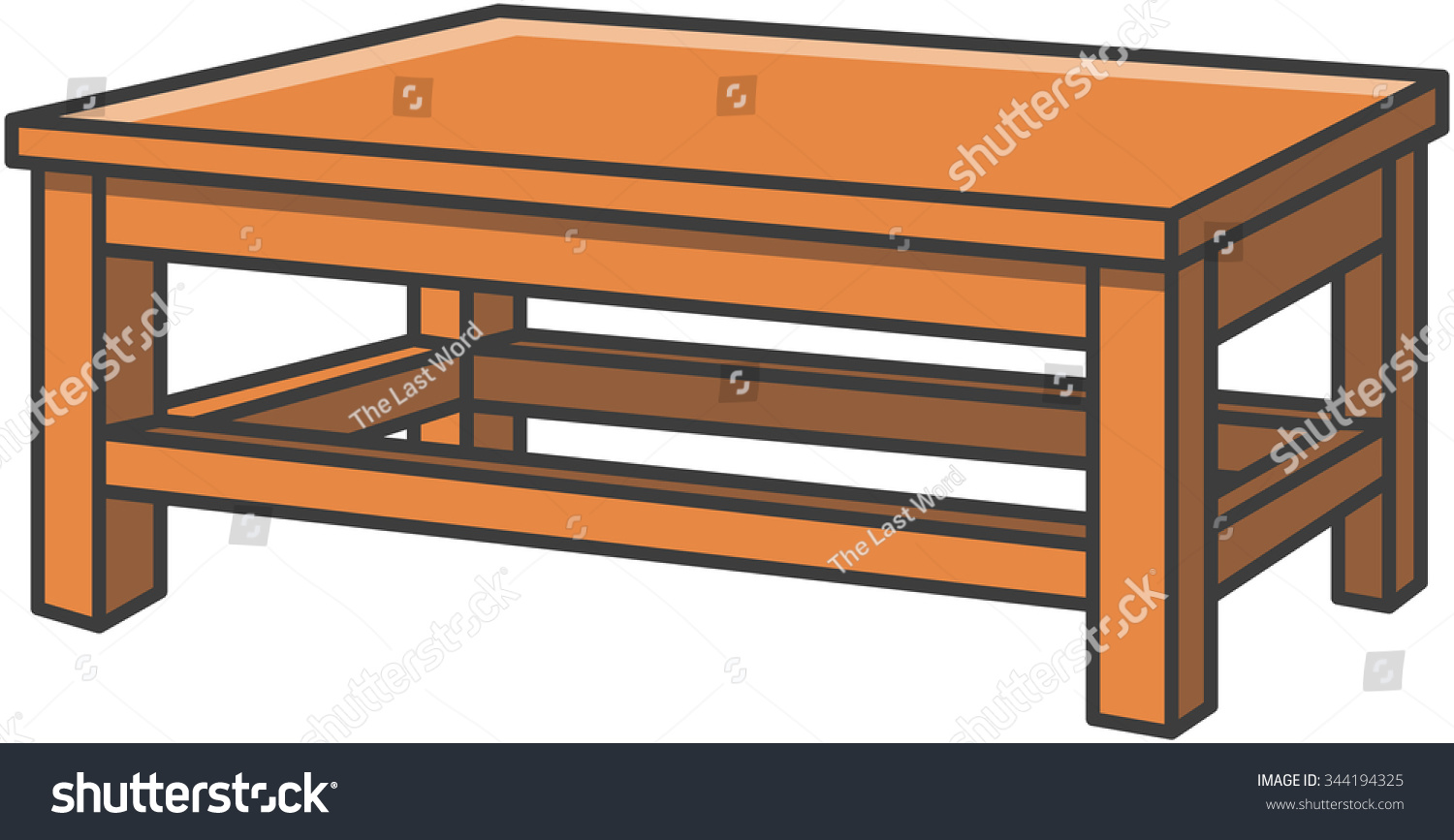 Dinning Table Vector Cartoon Illustration: เวกเตอร์สต็อก (ปลอดค่า ...