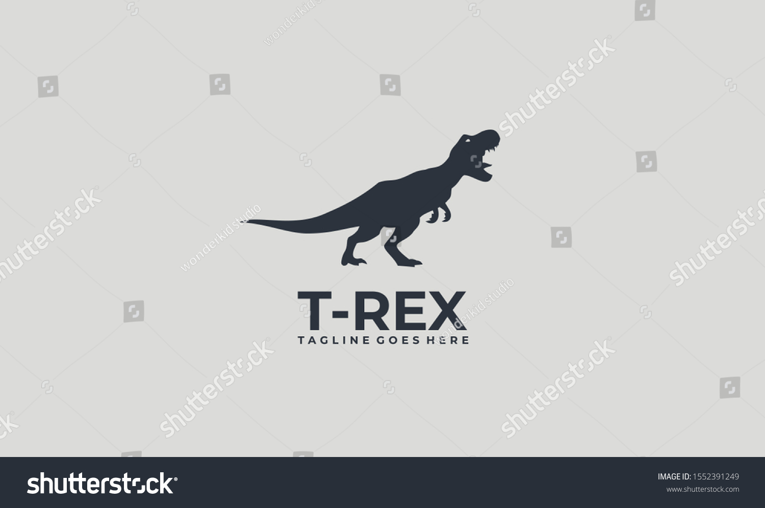 Dinosaurs Logo Design Your Projects Stock Vector (Royalty Free) 1552391249