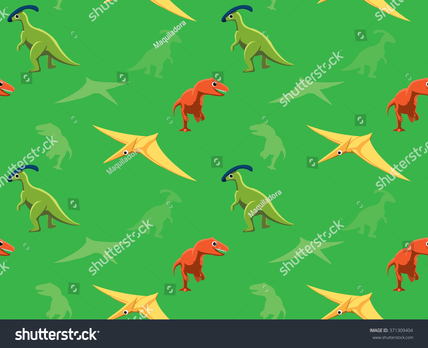Dinosaurs Wallpaper Vector Illustration: เวกเตอร์สต็อก (ปลอดค่า ...
