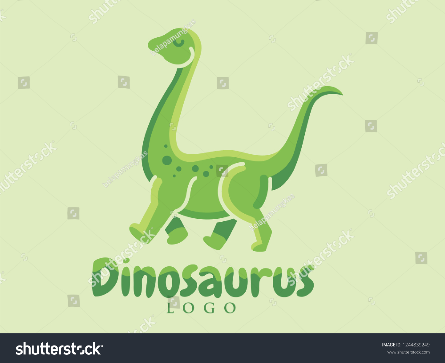 Dinosaurus Logo Design: เวกเตอร์สต็อก (ปลอดค่าลิขสิทธิ์) 1244839249 ...