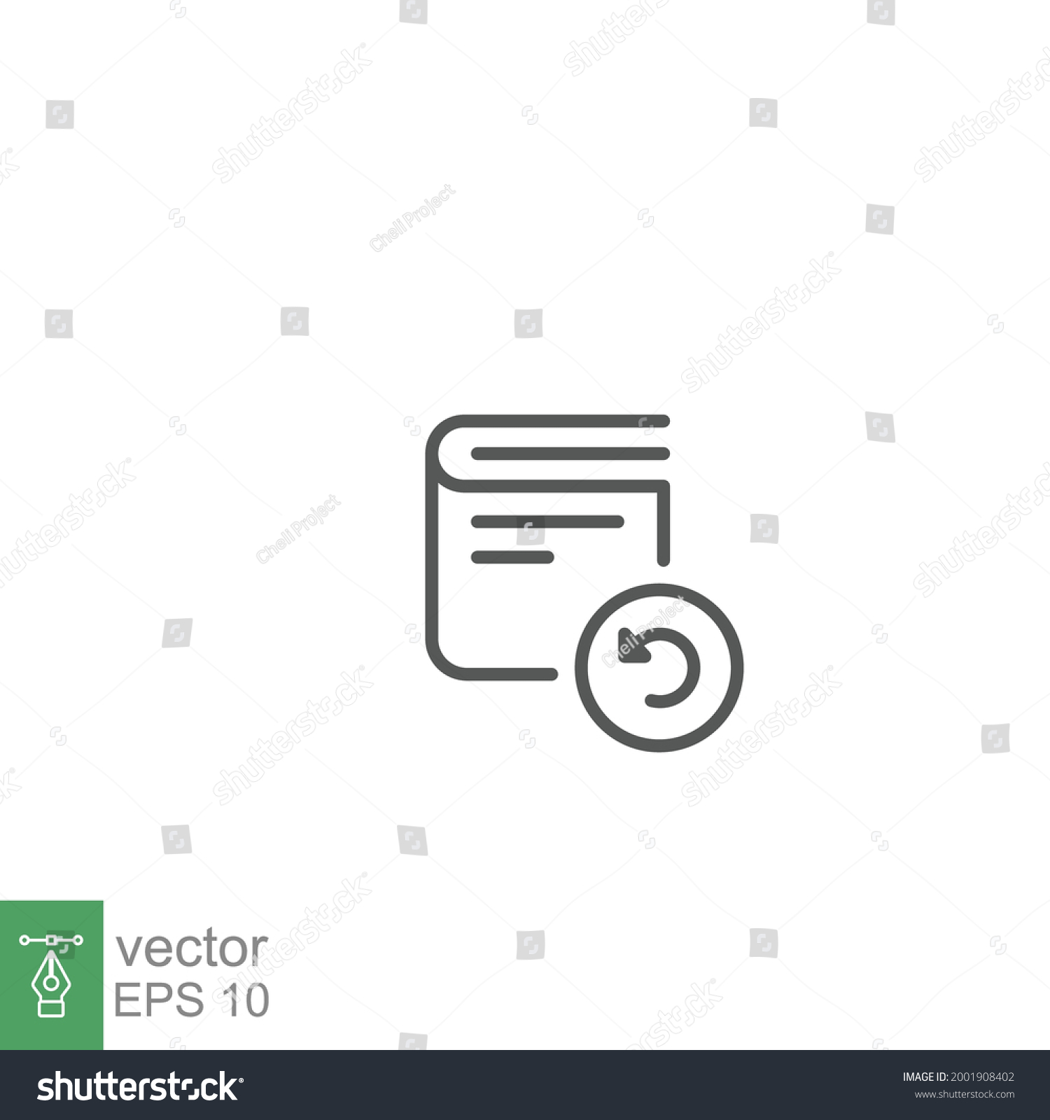 Direction Document Next Upper Symbol Line Stock Vector (Royalty Free ...