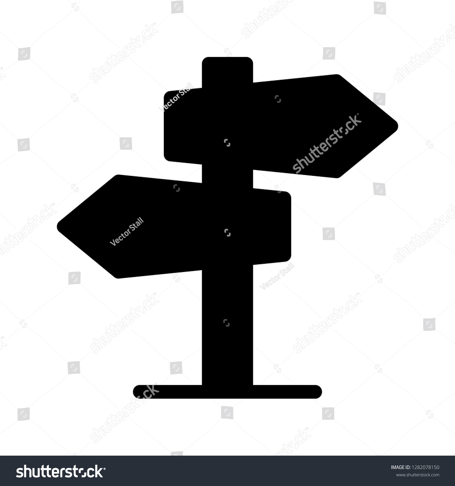 Direction Glyphs Icon Stock Vector (Royalty Free) 1282078150