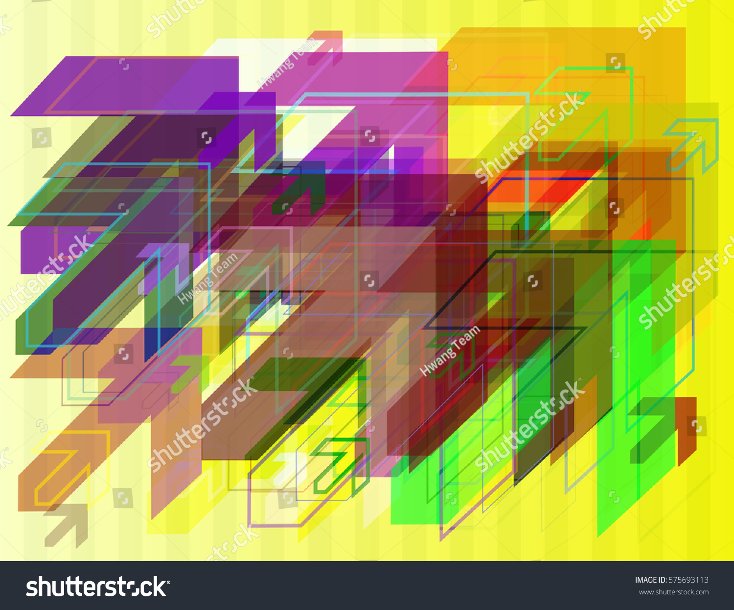 Direction Idea Art Stock Vector (Royalty Free) 575693113
