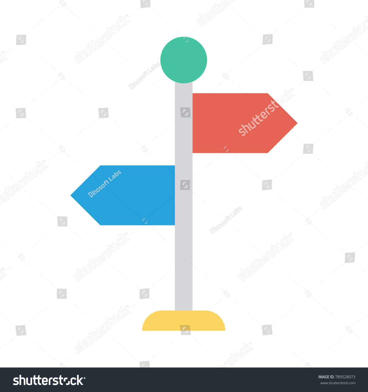 Direction Sign Board Stock Vector (Royalty Free) 789528073 | Shutterstock