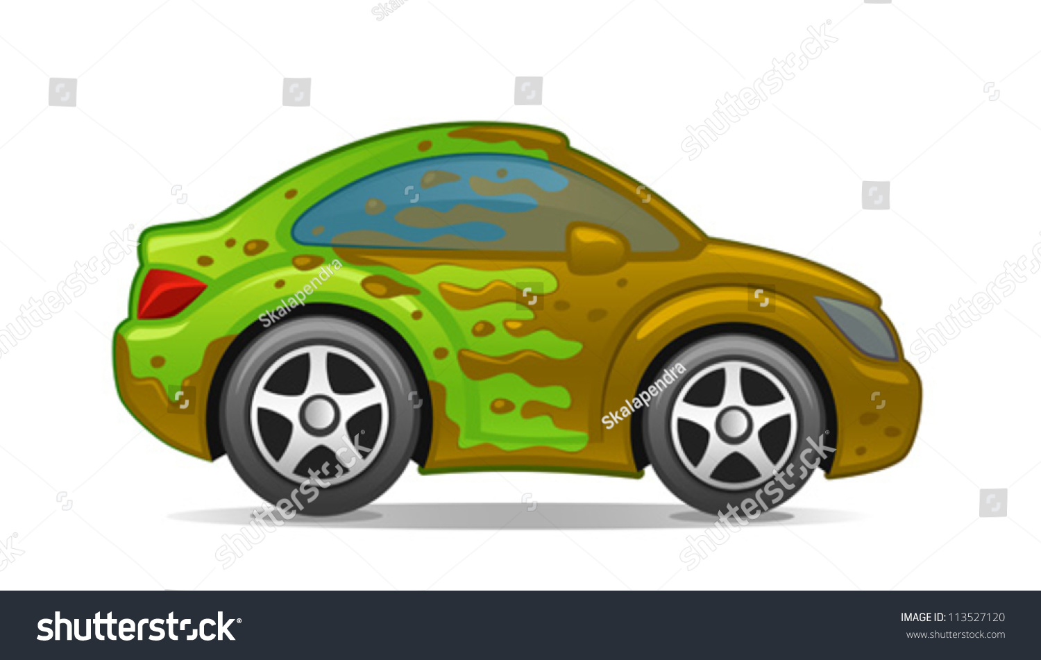 Dirty Car Stock Vector (Royalty Free) 113527120