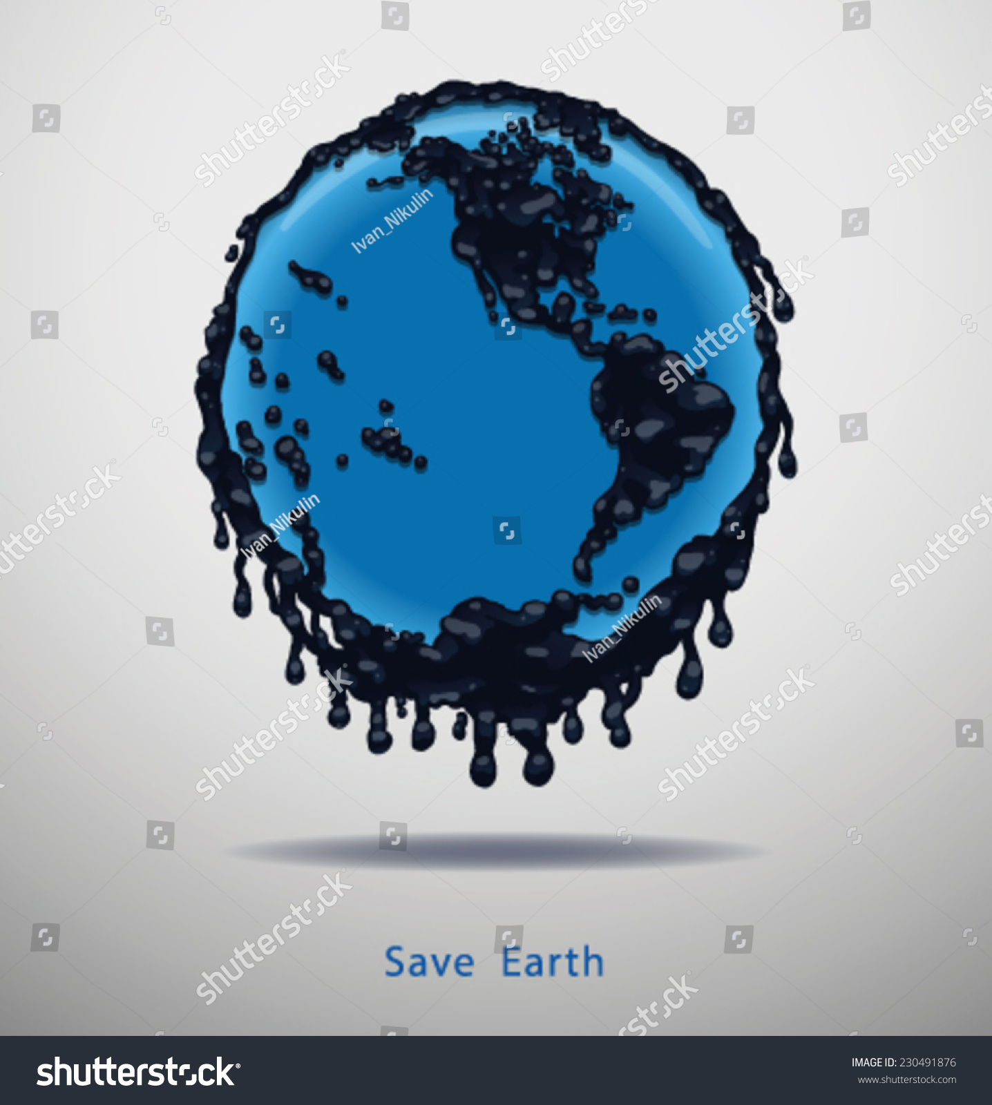 Dirty Earth Vector Stock Vector (Royalty Free) 230491876