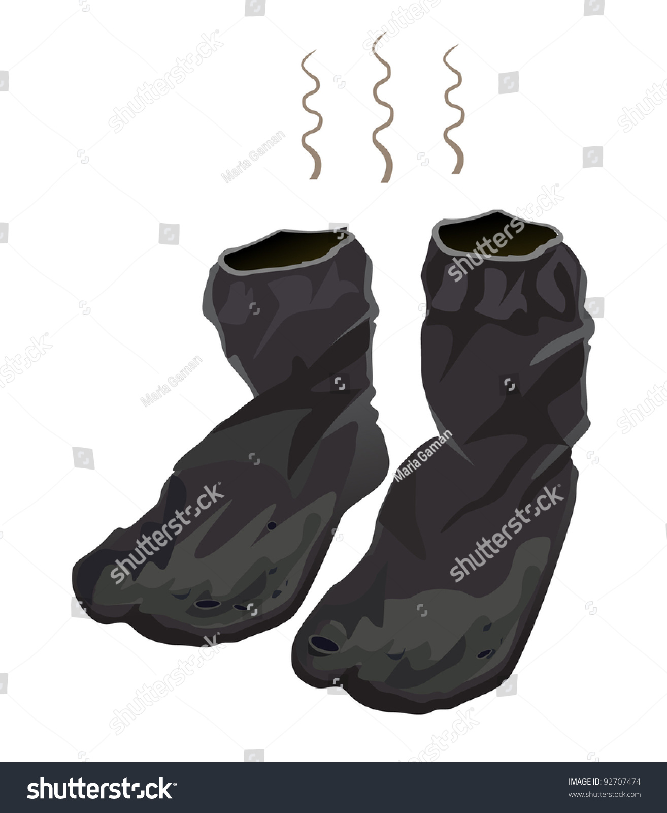 Dirty Socks Smell Stock Vector (Royalty Free) 92707474
