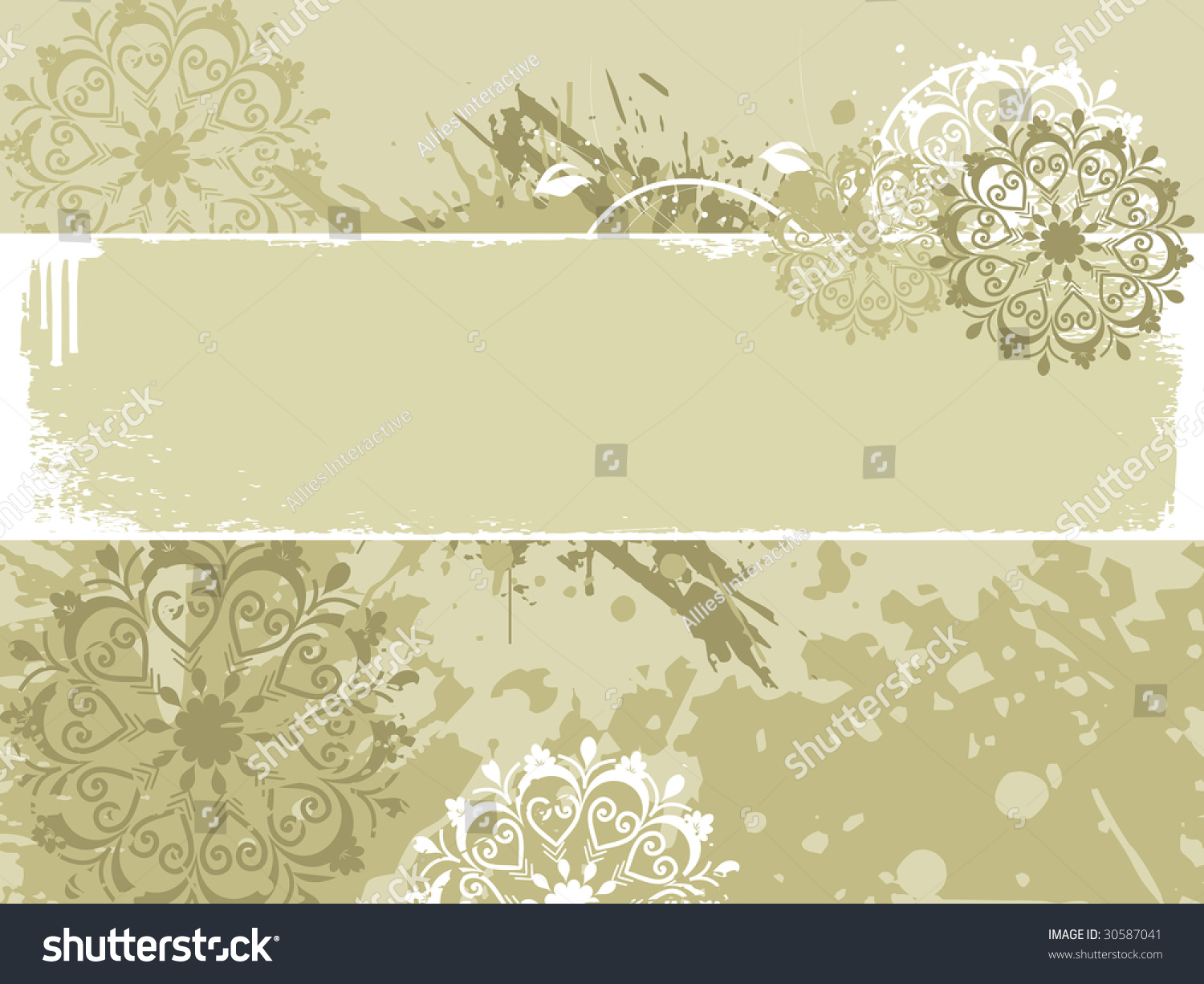 Dirty Texture Background Creative Floral Design Stock Vector (Royalty ...