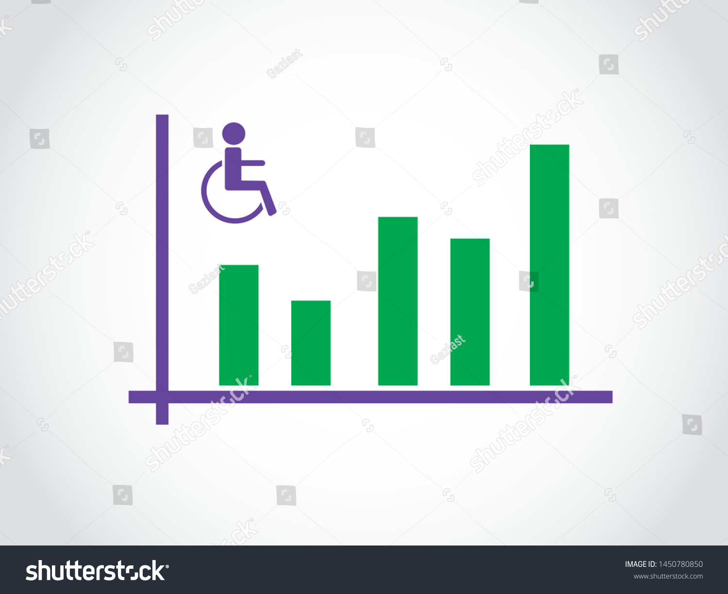 Disability Incapability Graph Fluctuate Bar: Vector có sẵn (miễn phí ...