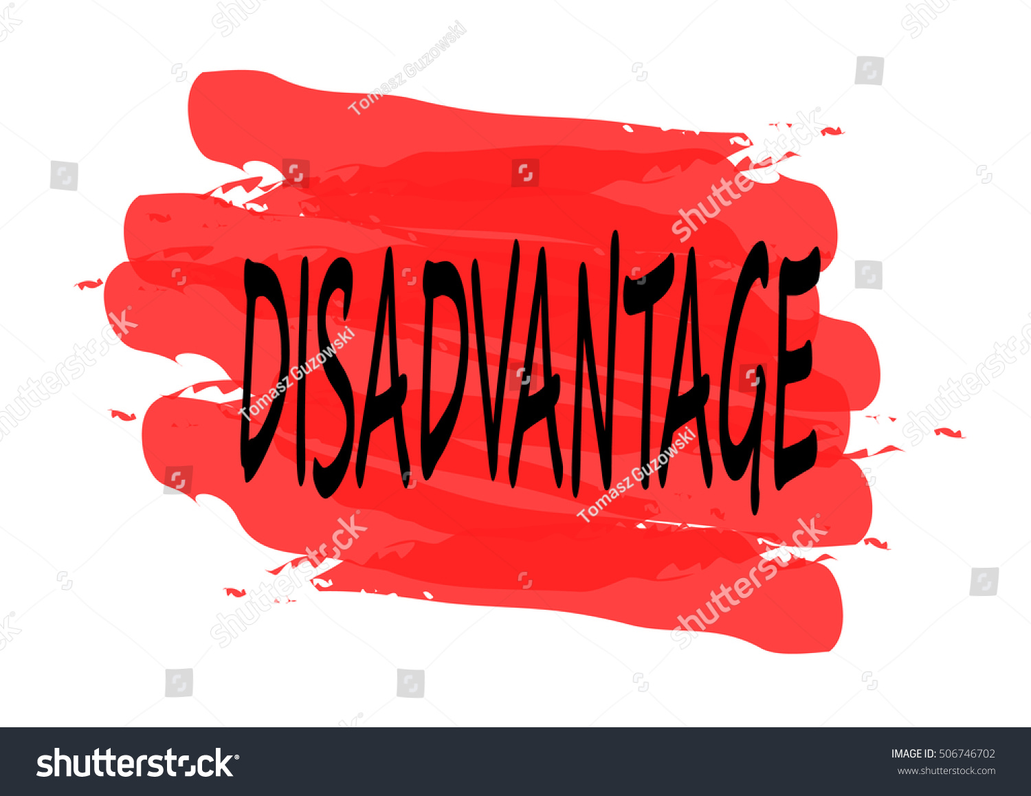 Disadvantage Vector Card Stock Vector (Royalty Free) 506746702 ...