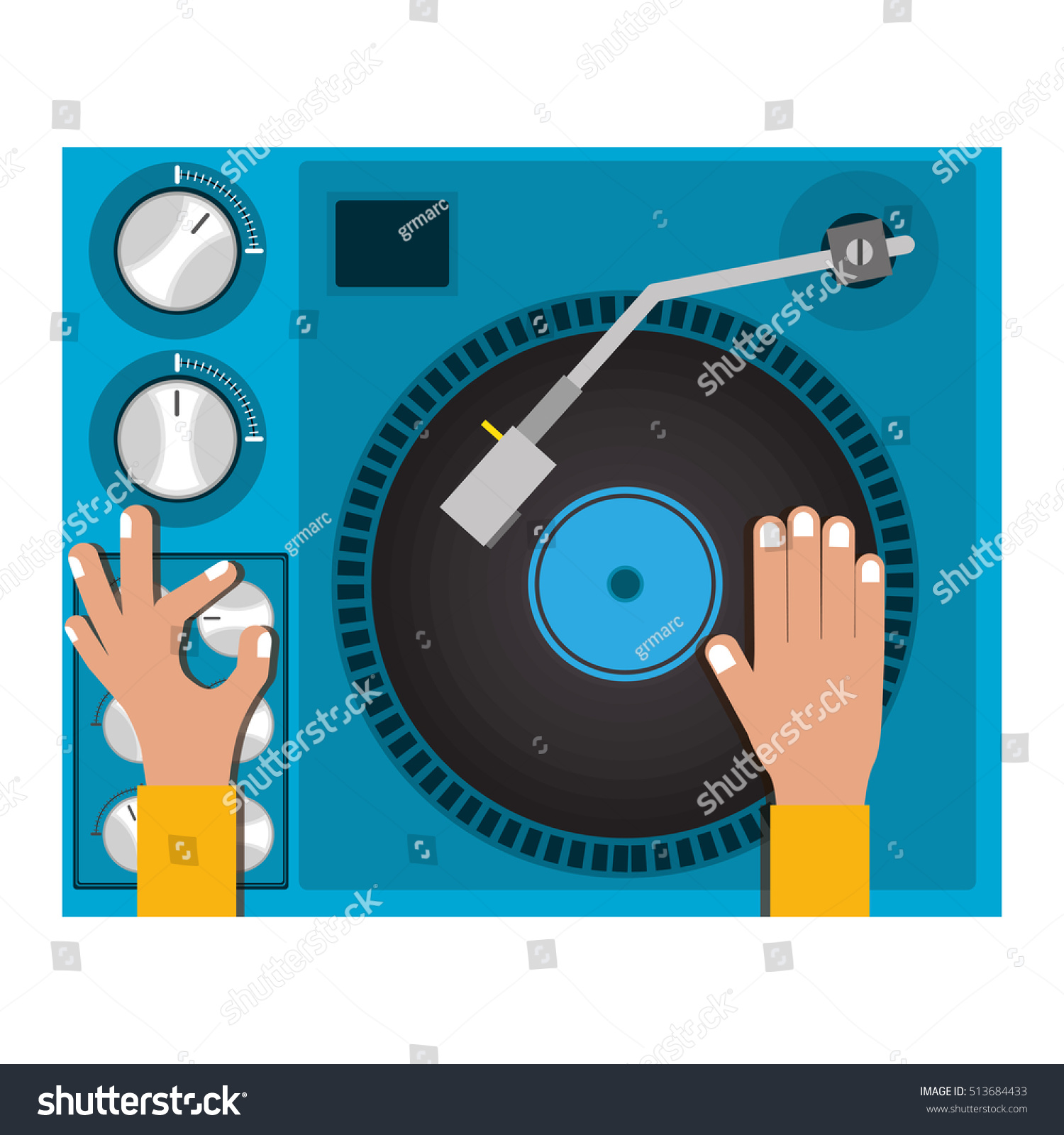 Disc Jockey Design Stock Vector (Royalty Free) 513684433 | Shutterstock