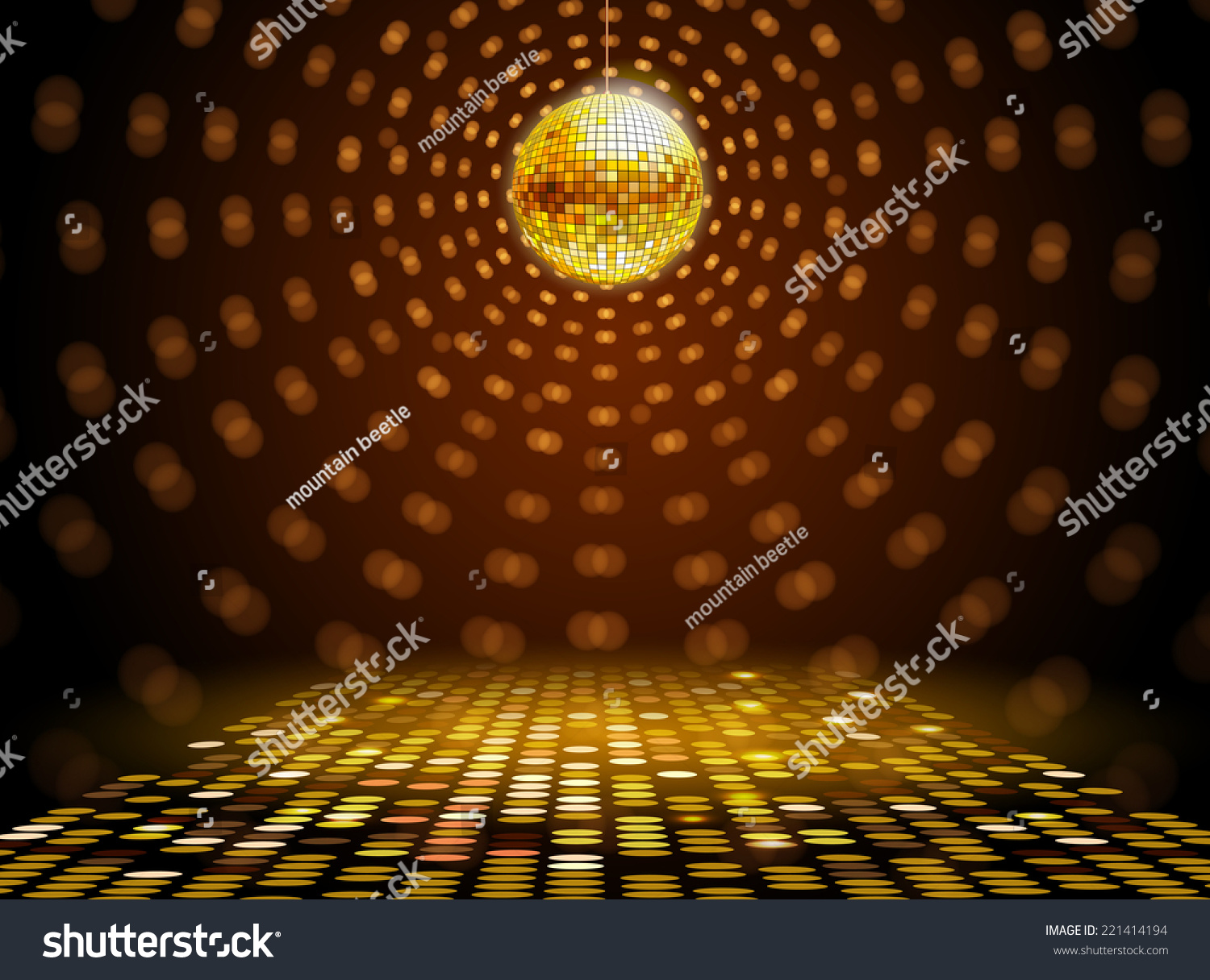 Disco Ball Background Stock Vector (Royalty Free) 221414194 | Shutterstock
