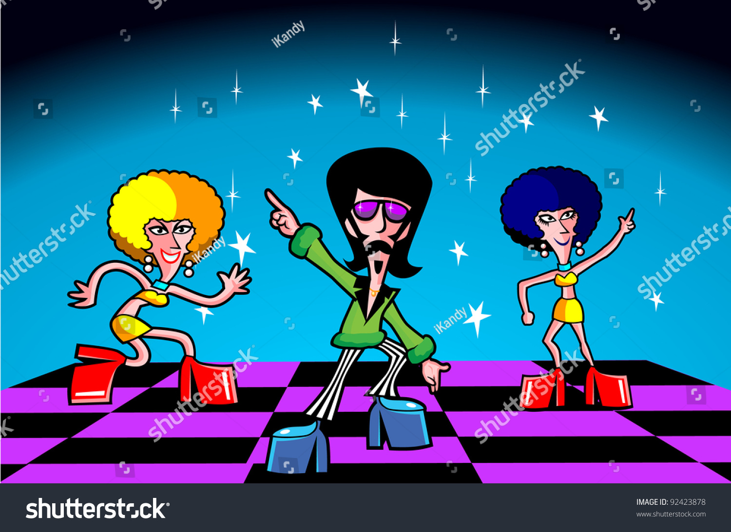 Disco Cartoons Stock Vector 92423878 - Shutterstock
